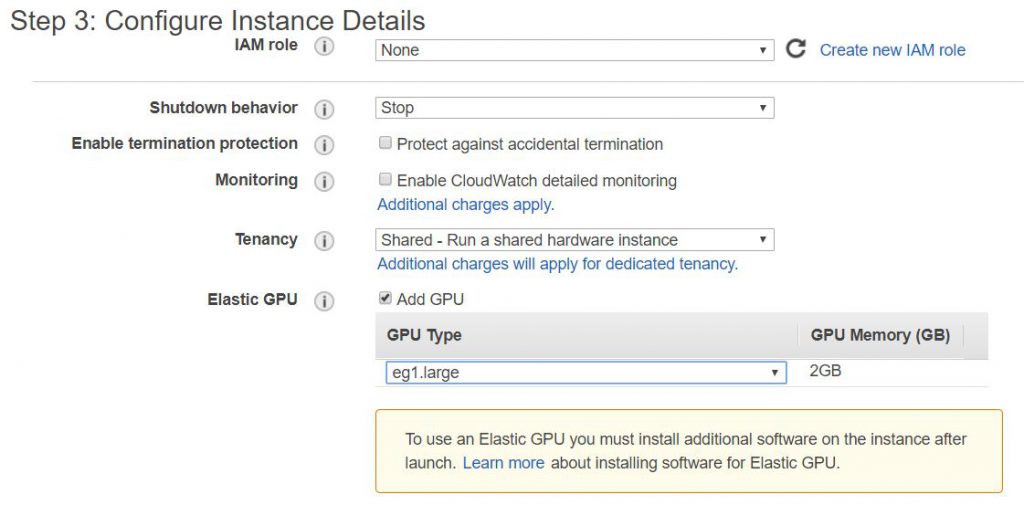 “Converting” an Existing EC2 Instance to an Elastic GPU – VirtualBonzo