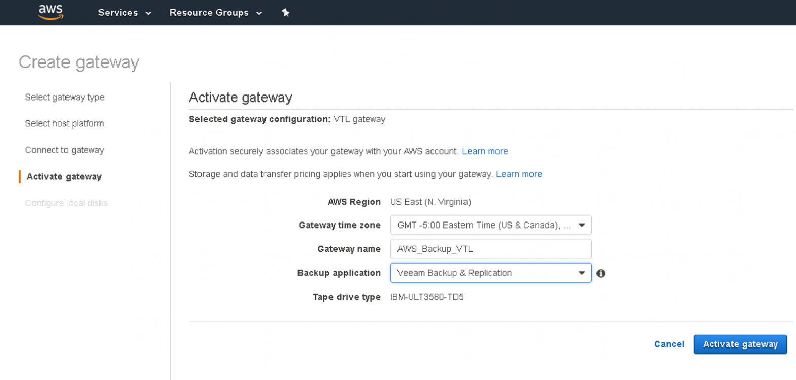 Part 1 – Veeam and AWS Tape Gateway Integration – Deploying the Tape ...