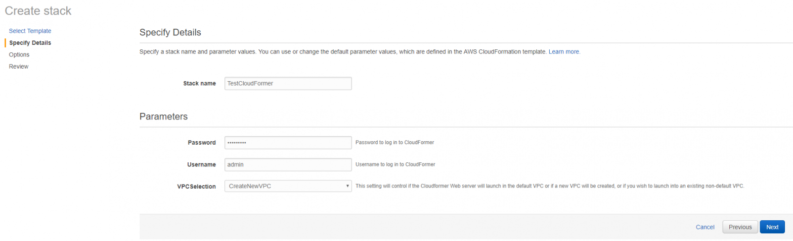 Building AWS CloudFormation templates using CloudFormer – VirtualBonzo