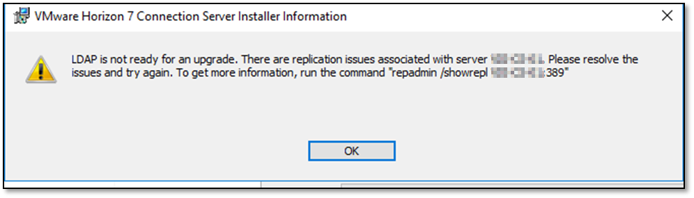 Ldap Is Not Ready” When Upgrading Vmware Horizon Connection Servers Virtualbonzo