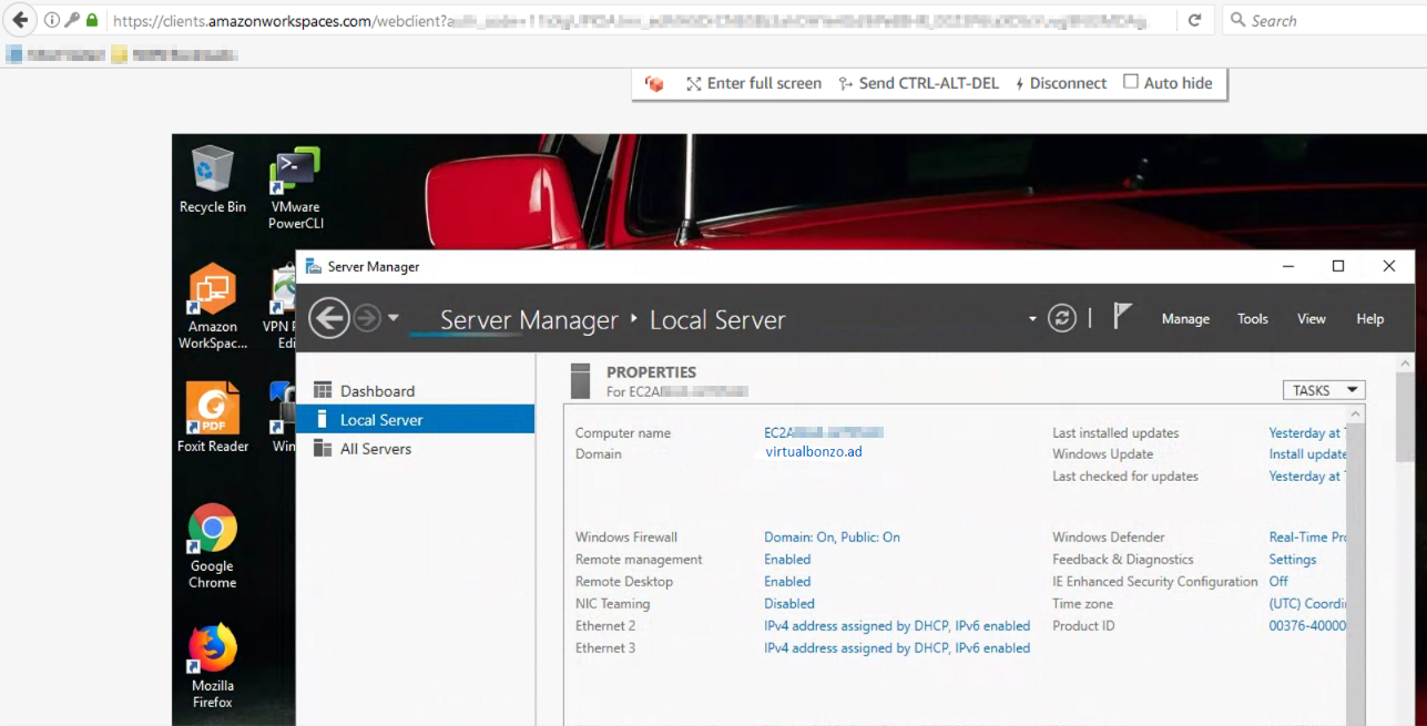 AWS WorkSpaces – Creating a WorkSpace Using an AD Connector – VirtualBonzo