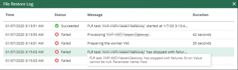 Veeam Backup for AWS – File-Level Recovery (FLR) Task Stops with Failures – VirtualBonzo