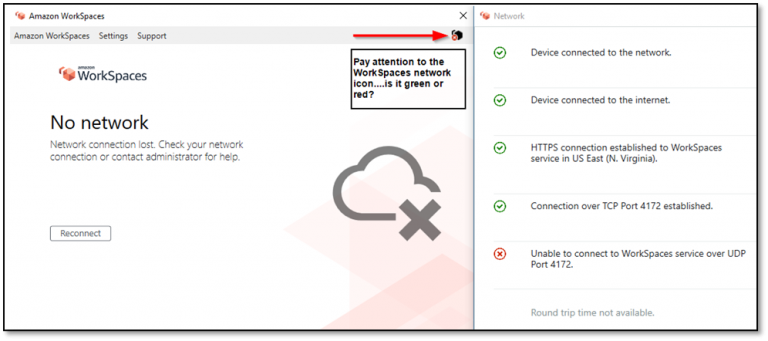 Troubleshooting Amazon WorkSpace Connectivity from an End-User Device ...